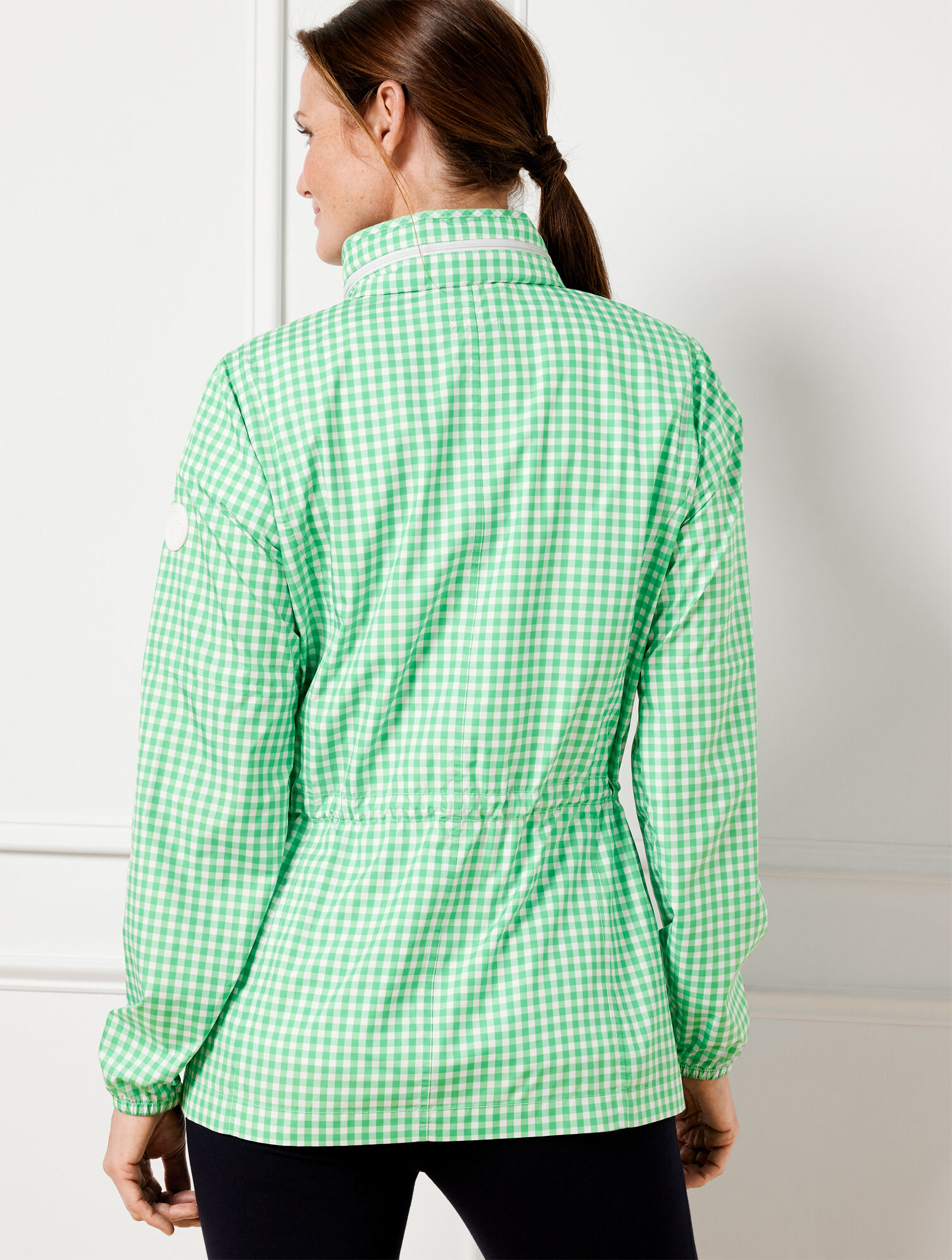Packable Hooded Jacket - Gingham | Talbots
