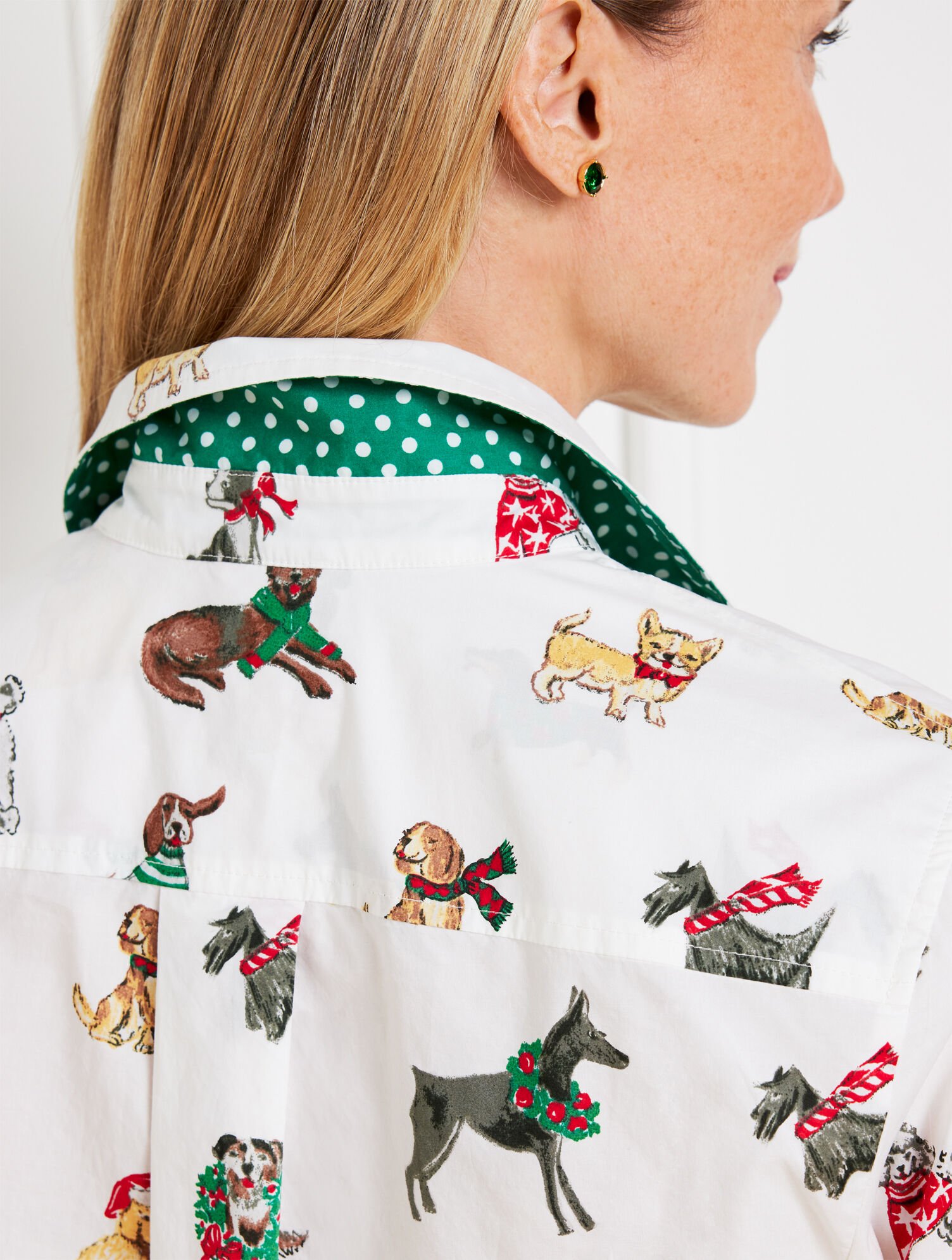 Modern Classic Shirt - Dogs of Christmas | Talbots