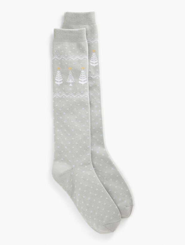Bird’s Eye Tree Boot Socks | Talbots