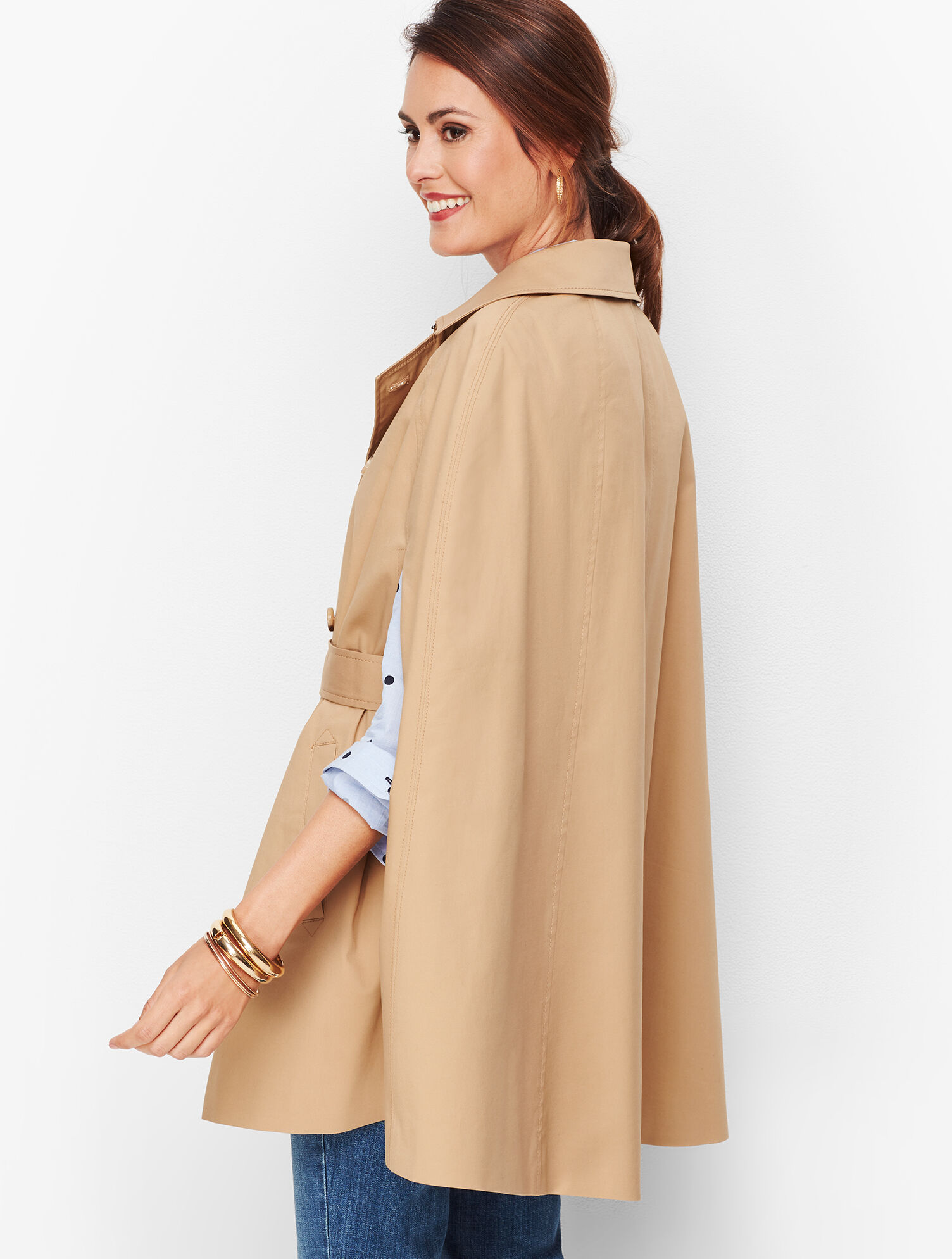 Belted Trench Cape | Talbots