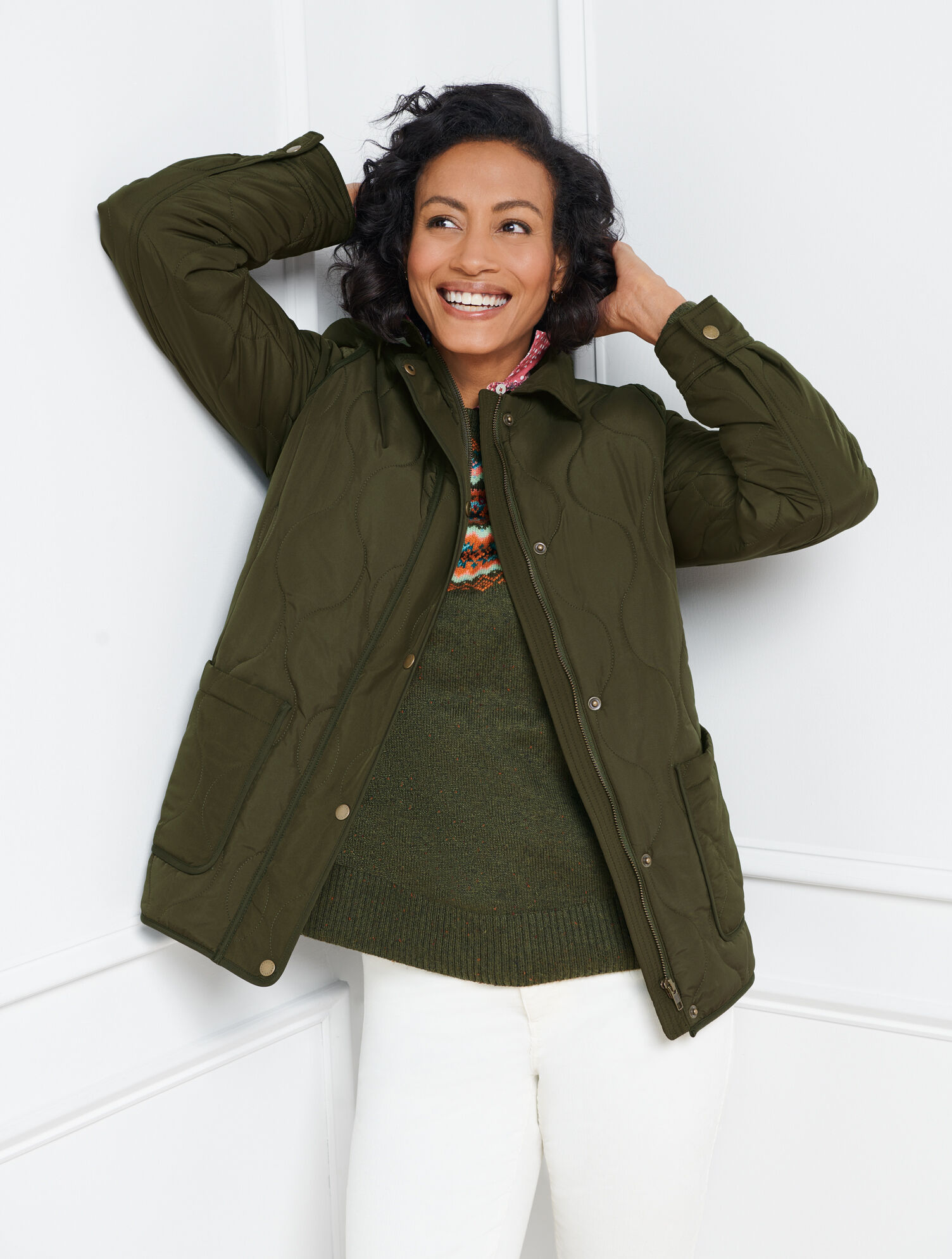 Quilted Bomber Jacket | Talbots