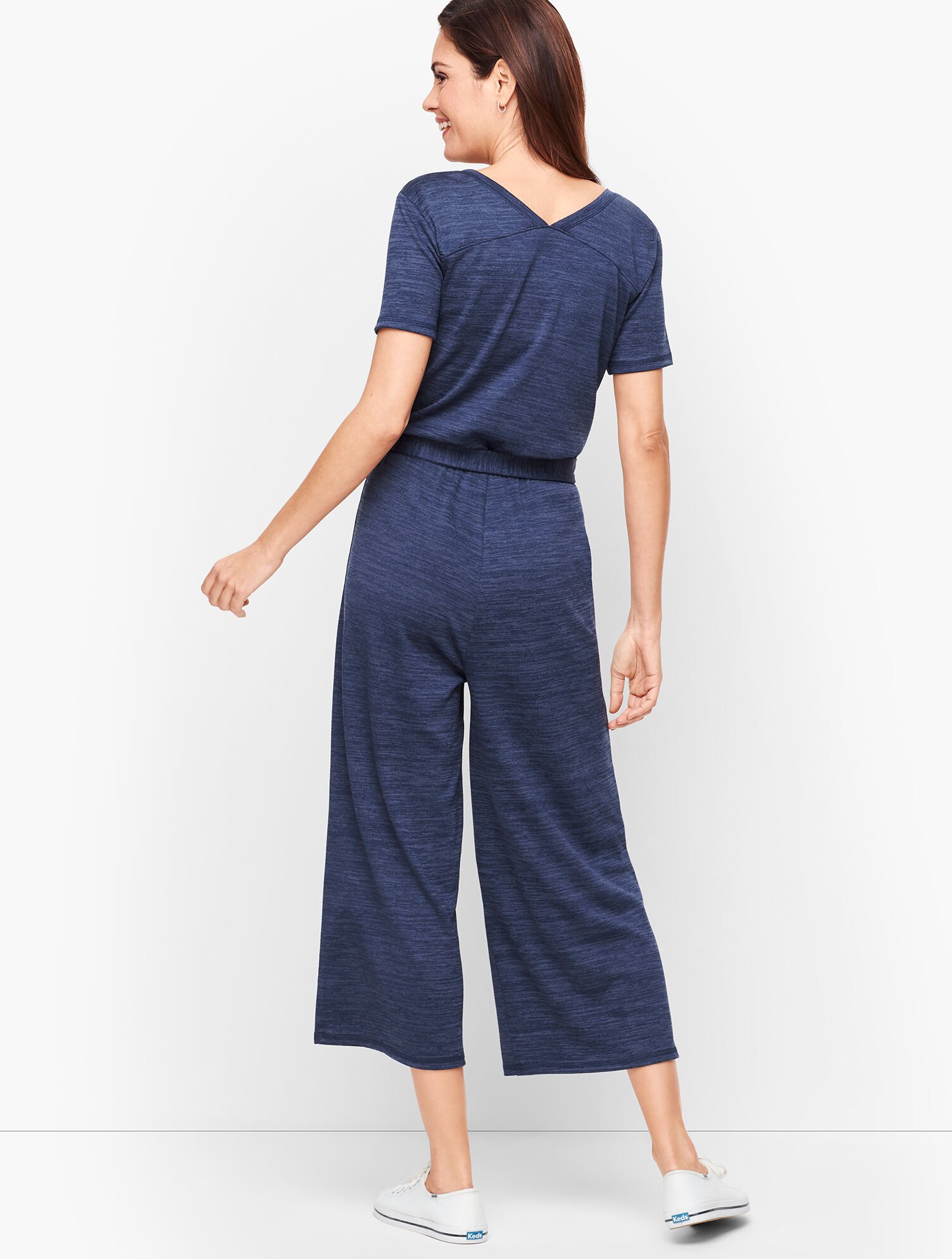 Marled Jersey Romper | Talbots