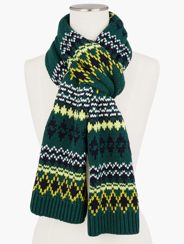 Talbots Diamond Float Fair Isle Scarf at Hamilton Place in Chattanooga, TN