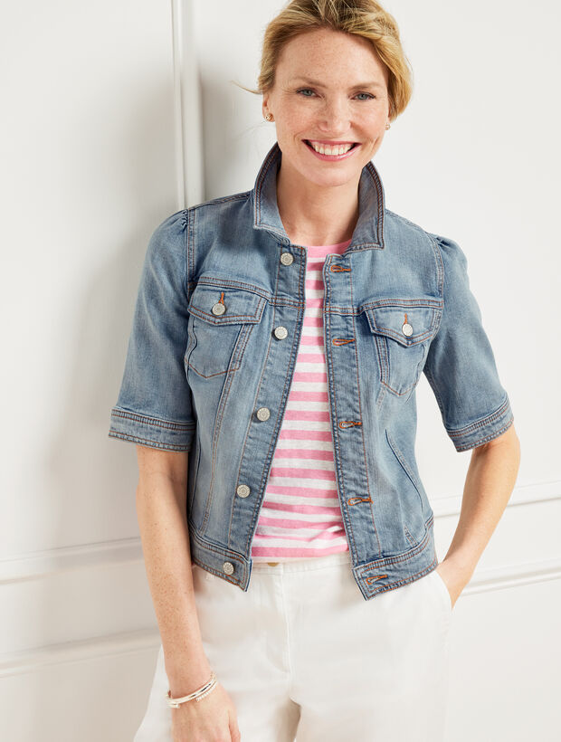 Short Sleeve Jean Jacket | Talbots