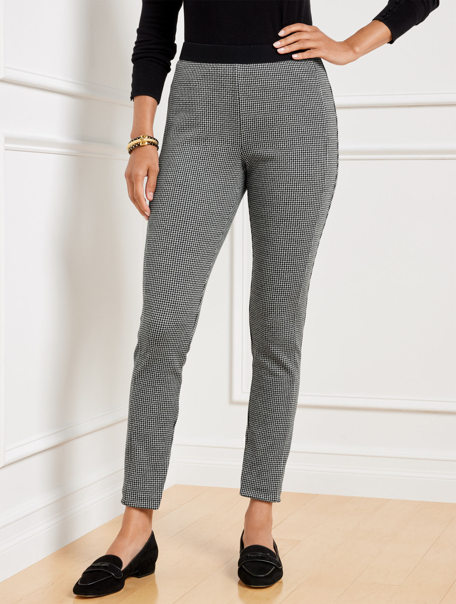 Talbots Soho Leggings - Tiny Houndstooth | Talbots