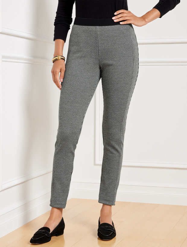 Talbots Soho Leggings - Tiny Houndstooth | Talbots