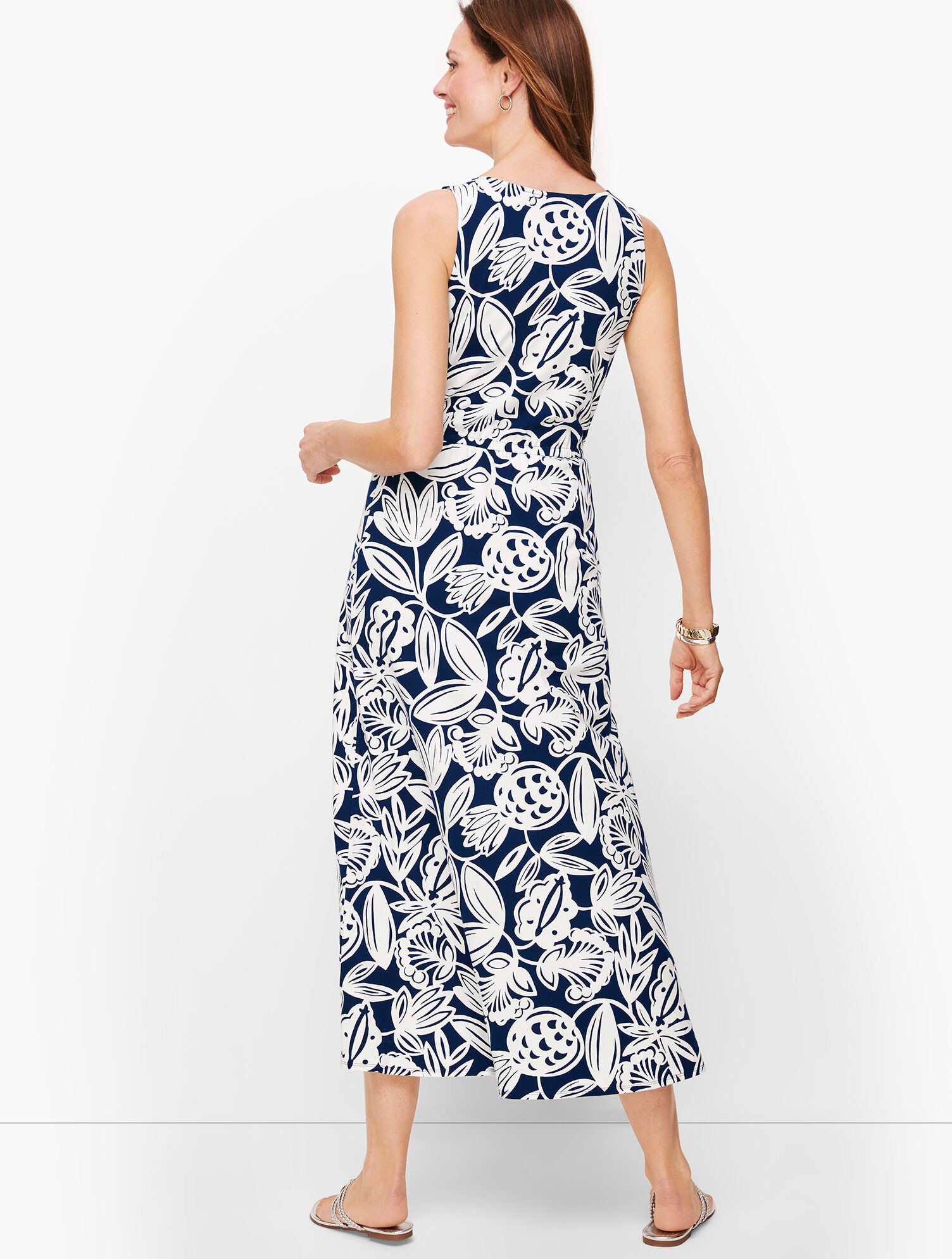 Jersey Faux Wrap Maxi Dress | Talbots