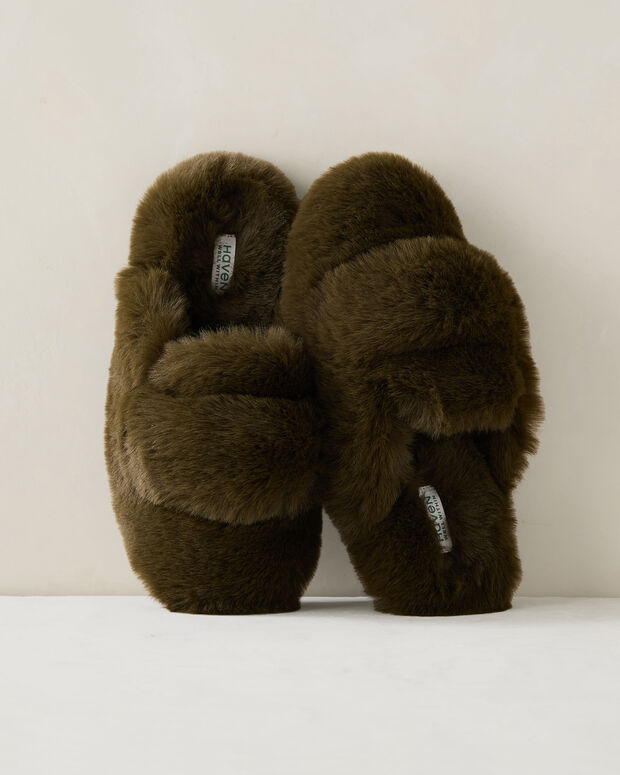 Faux Fur Slippers | Haven Well Within