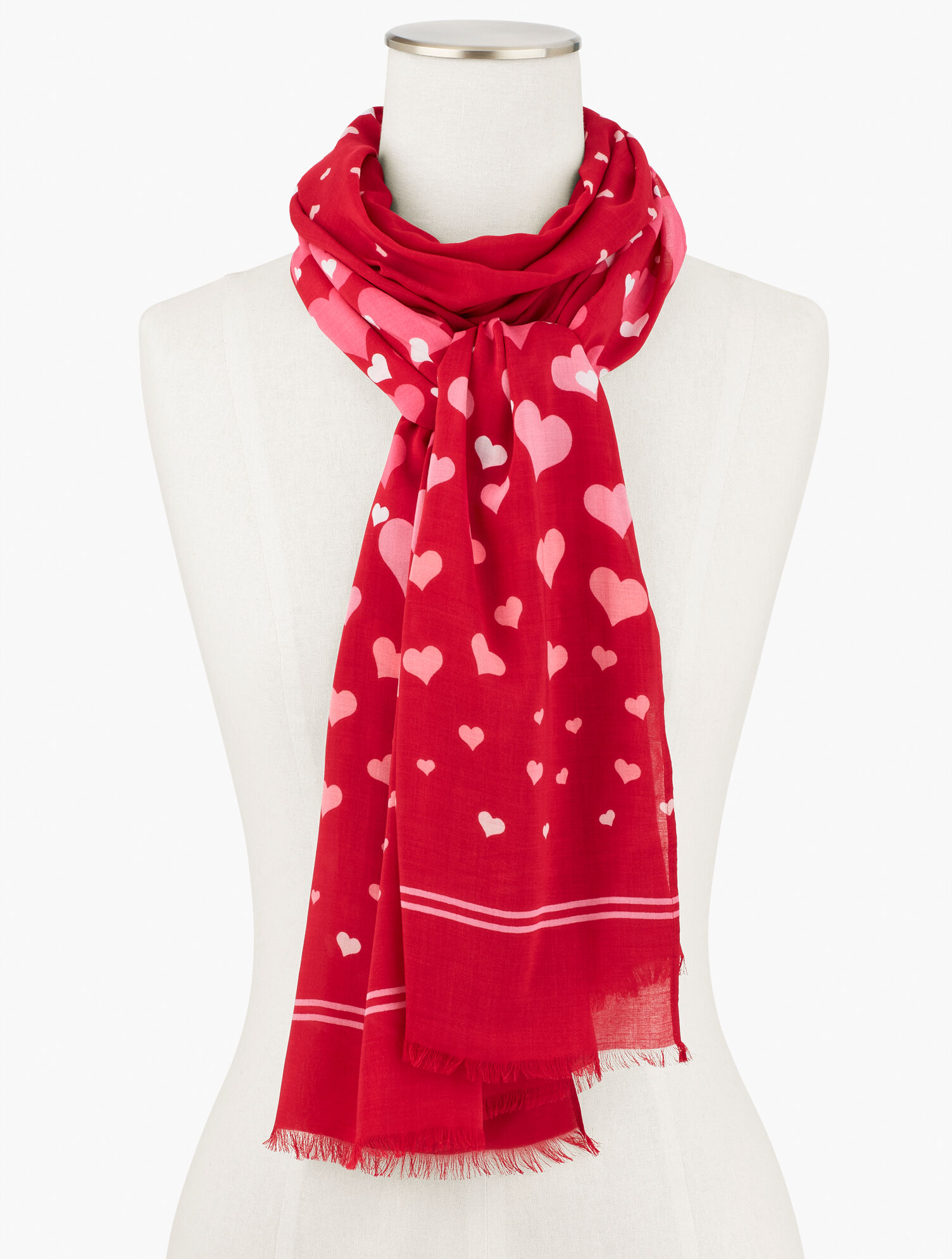 Ombré Hearts Oblong Scarf | Talbots
