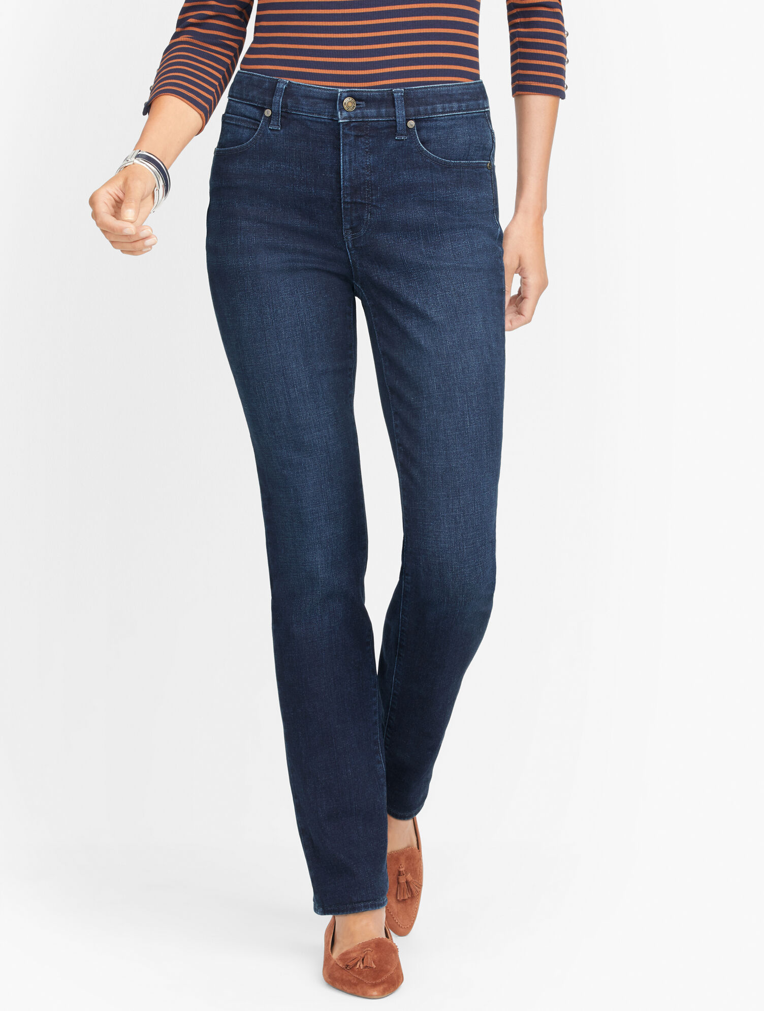Straight Leg Jeans - Nightfall Wash | Talbots
