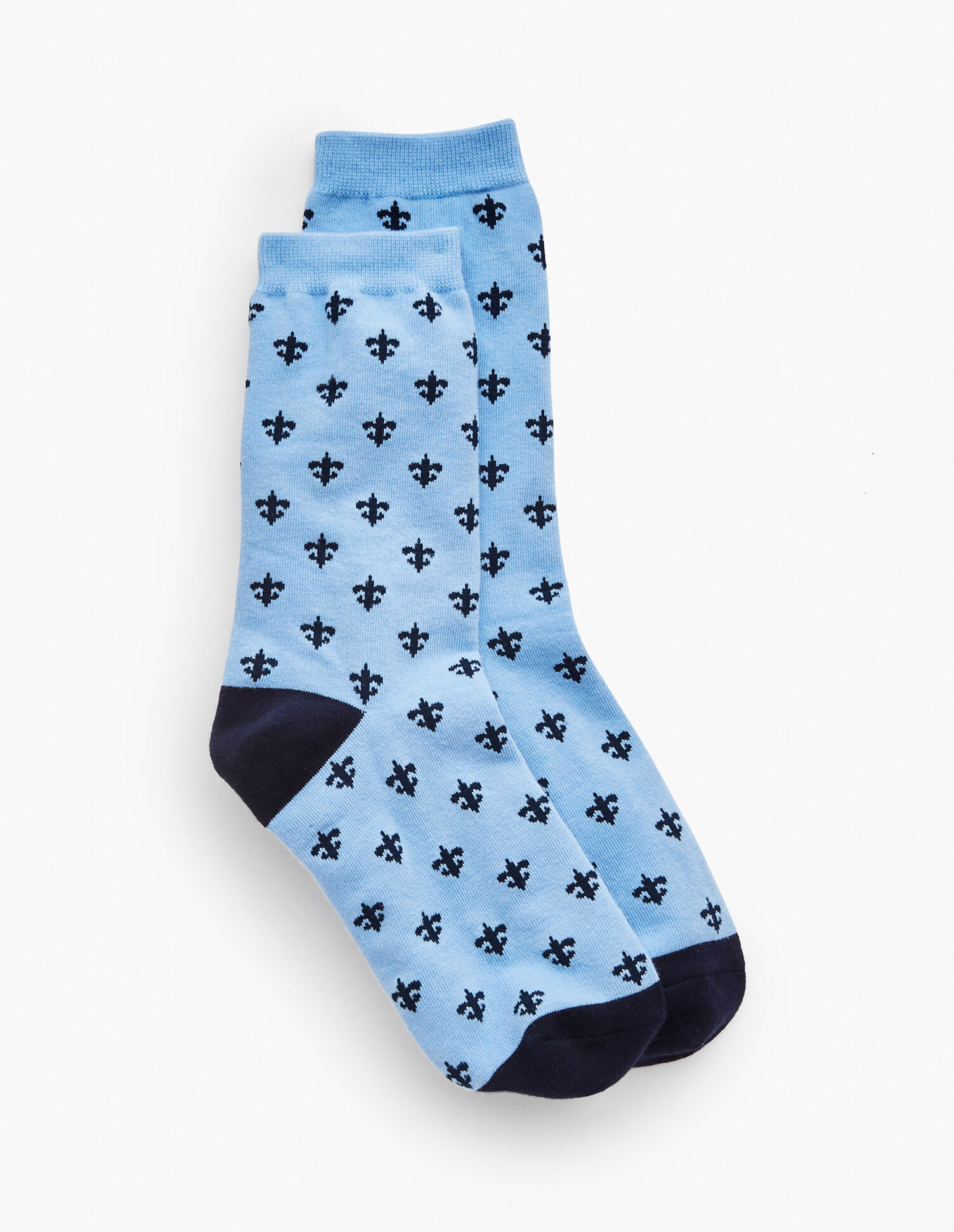 Fleur De Lis Trouser Socks | Talbots