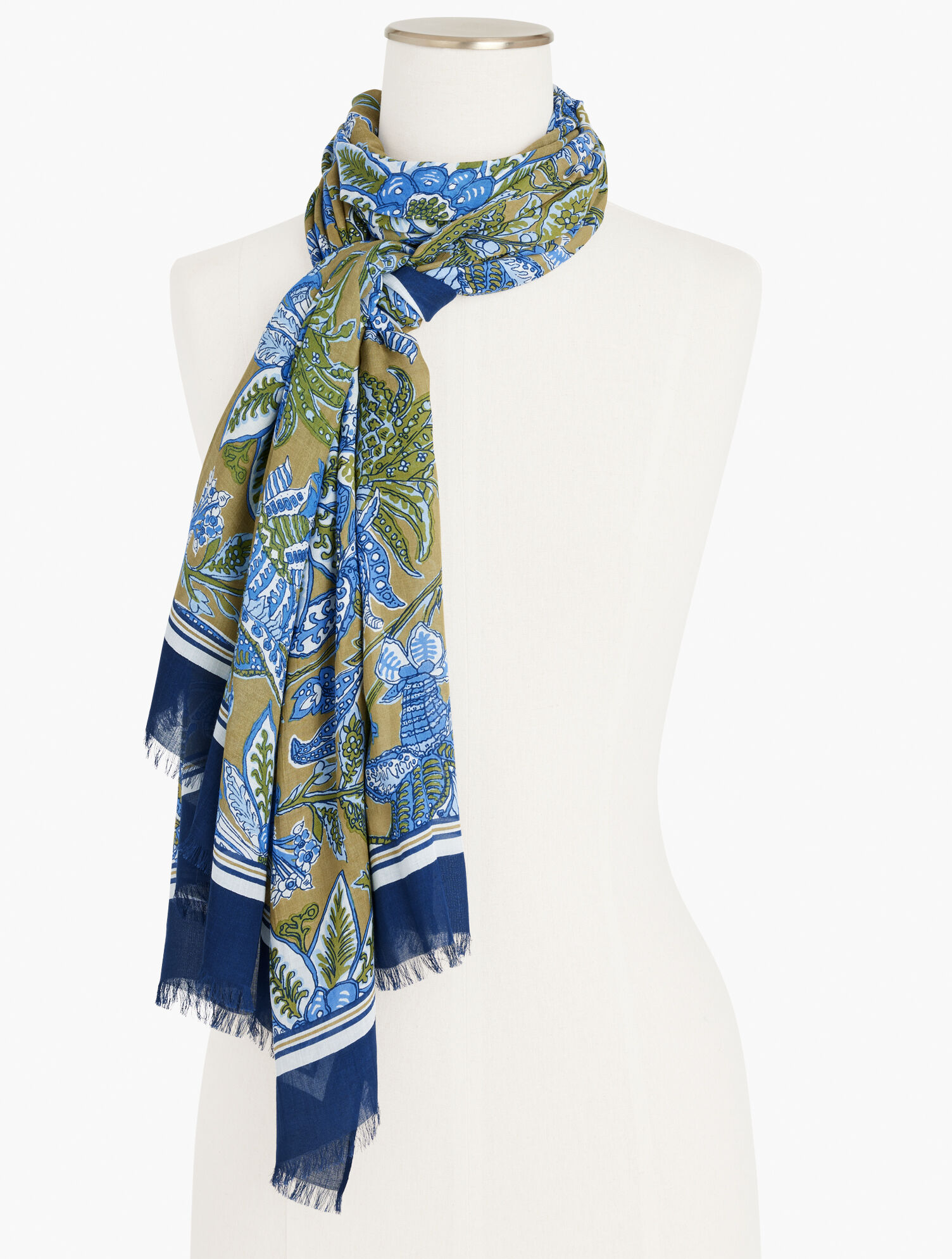Lively Floral Oblong Scarf | Talbots
