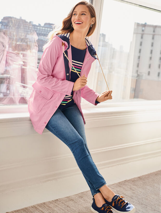 Classic Hooded Rain Jacket | Talbots