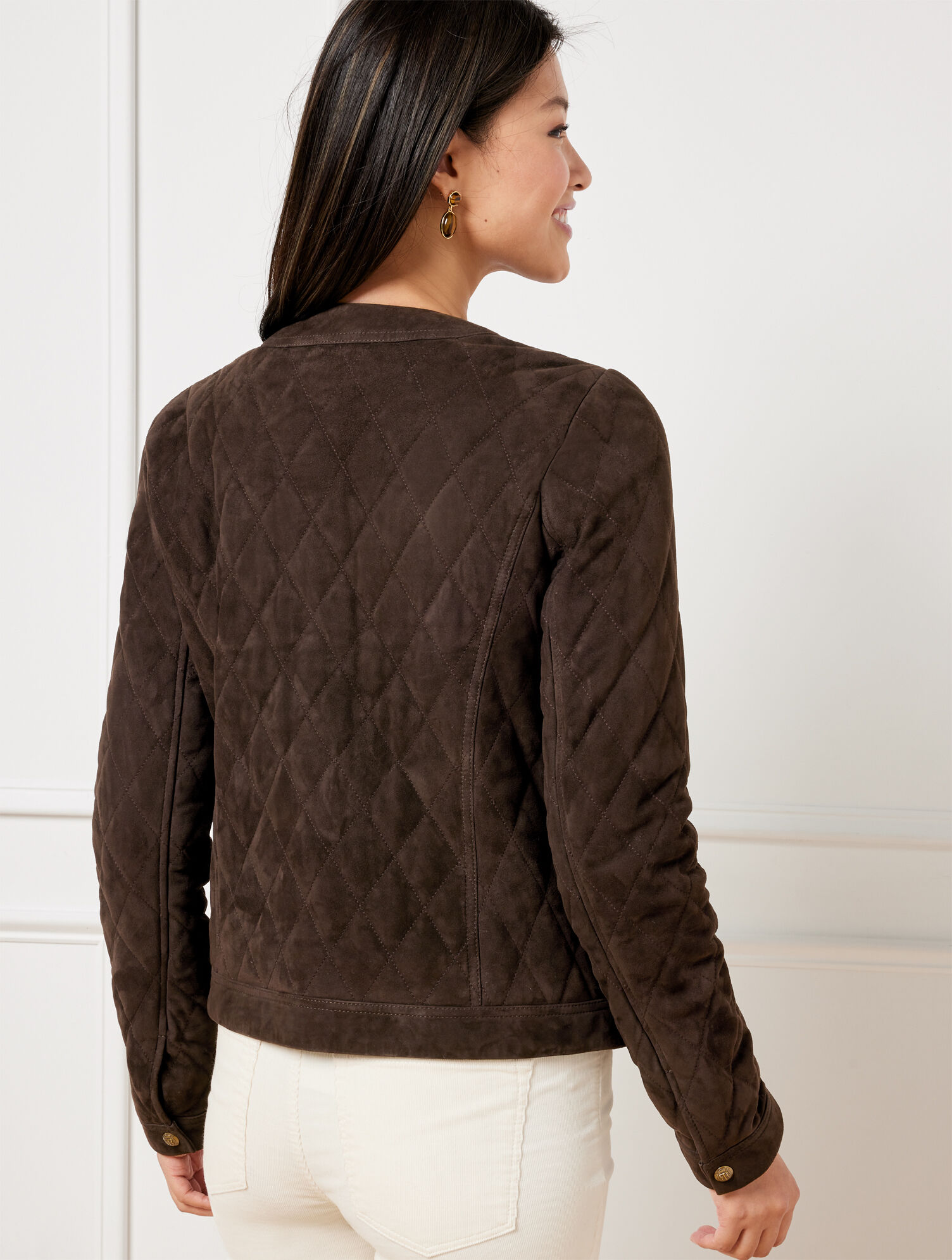 Quilted Suede Jacket | Talbots