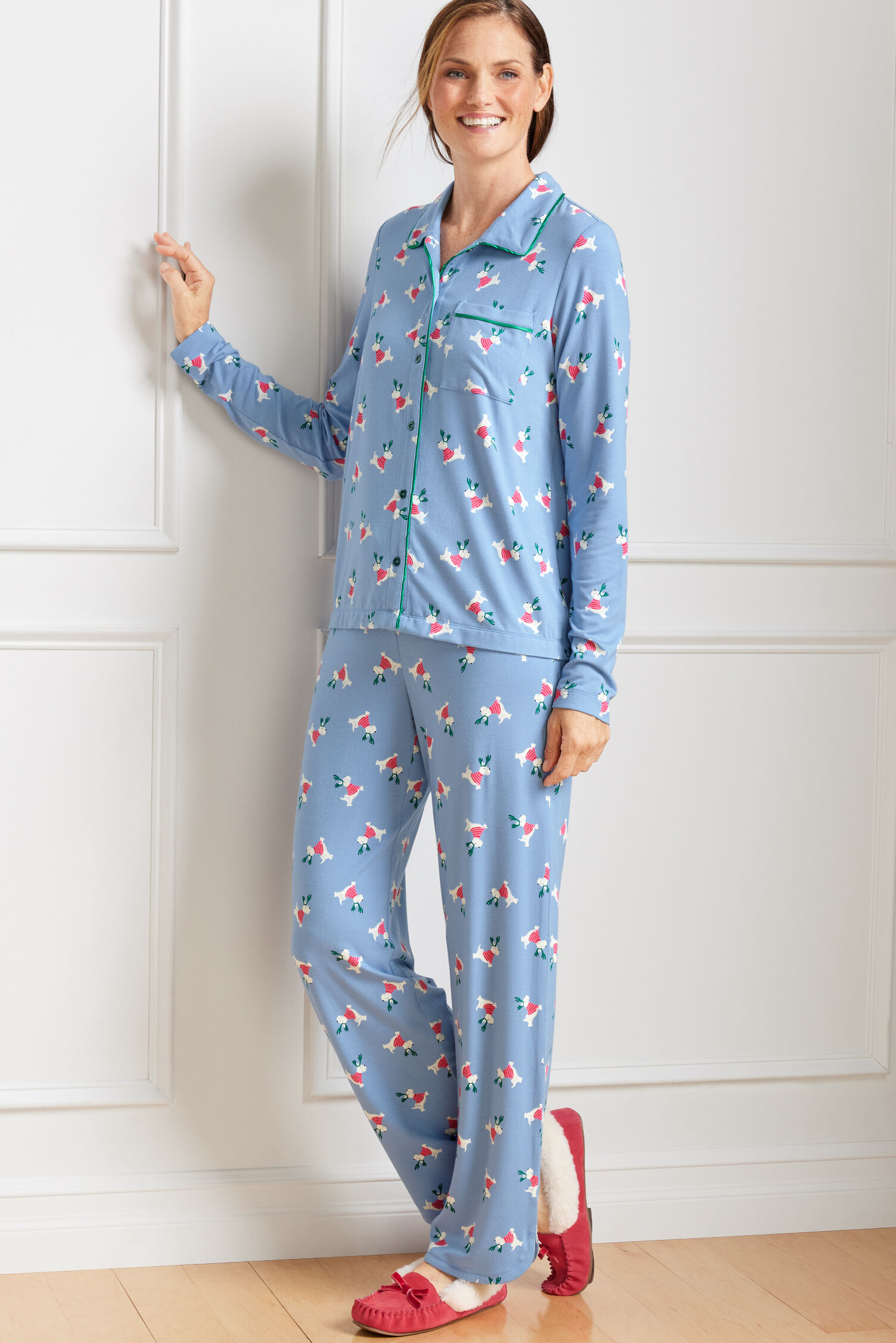 Jersey Sleep Set - Cheerful Dogs | Talbots
