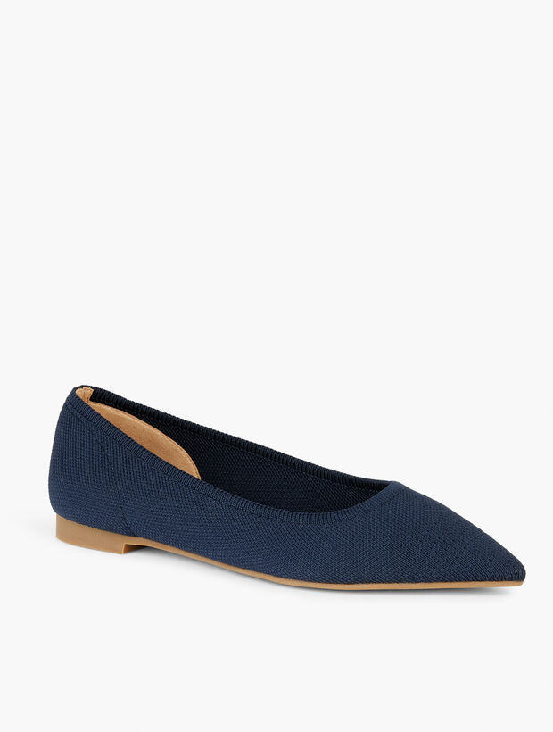 Edwin Knit Pointed Toe Flats | Talbots