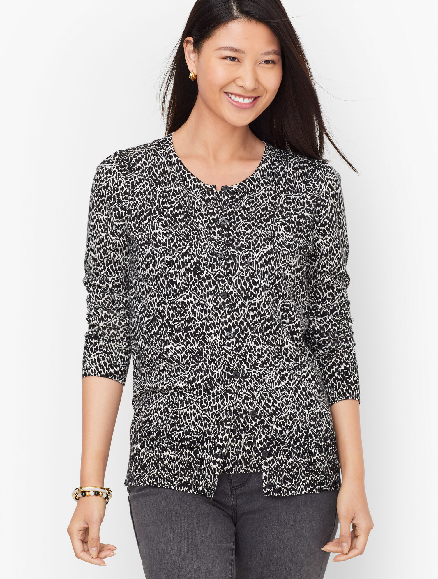Charming Cardigan - Abstract Animal | Talbots