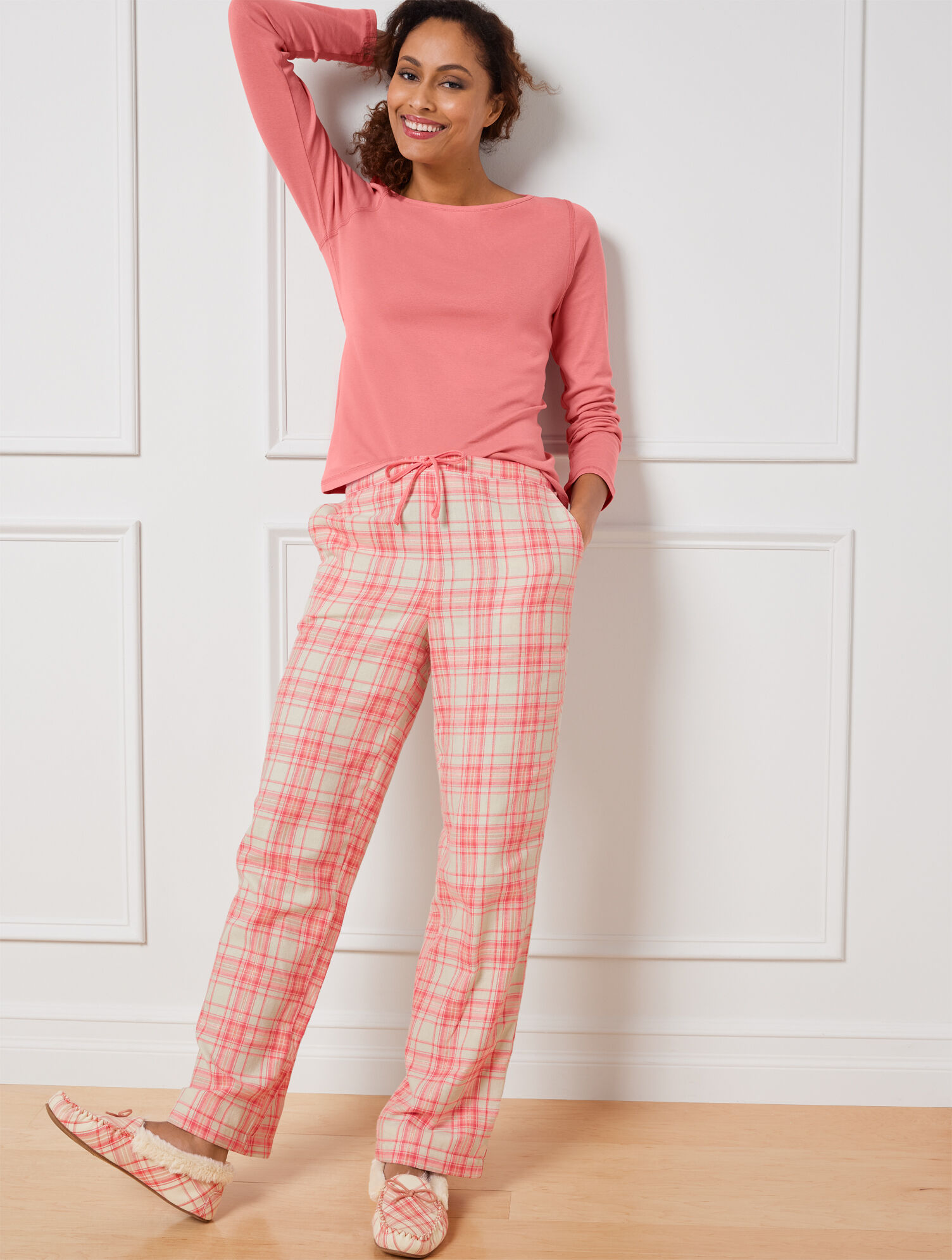 Cotton Rib Sleep Set - Sledding Plaid | Talbots