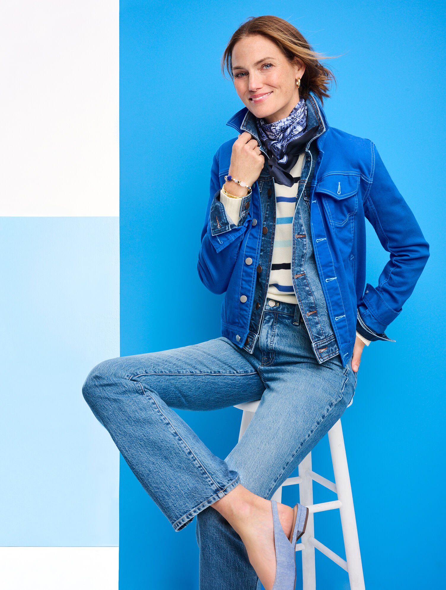 Crewneck Pullover - Multi Stripe | Talbots