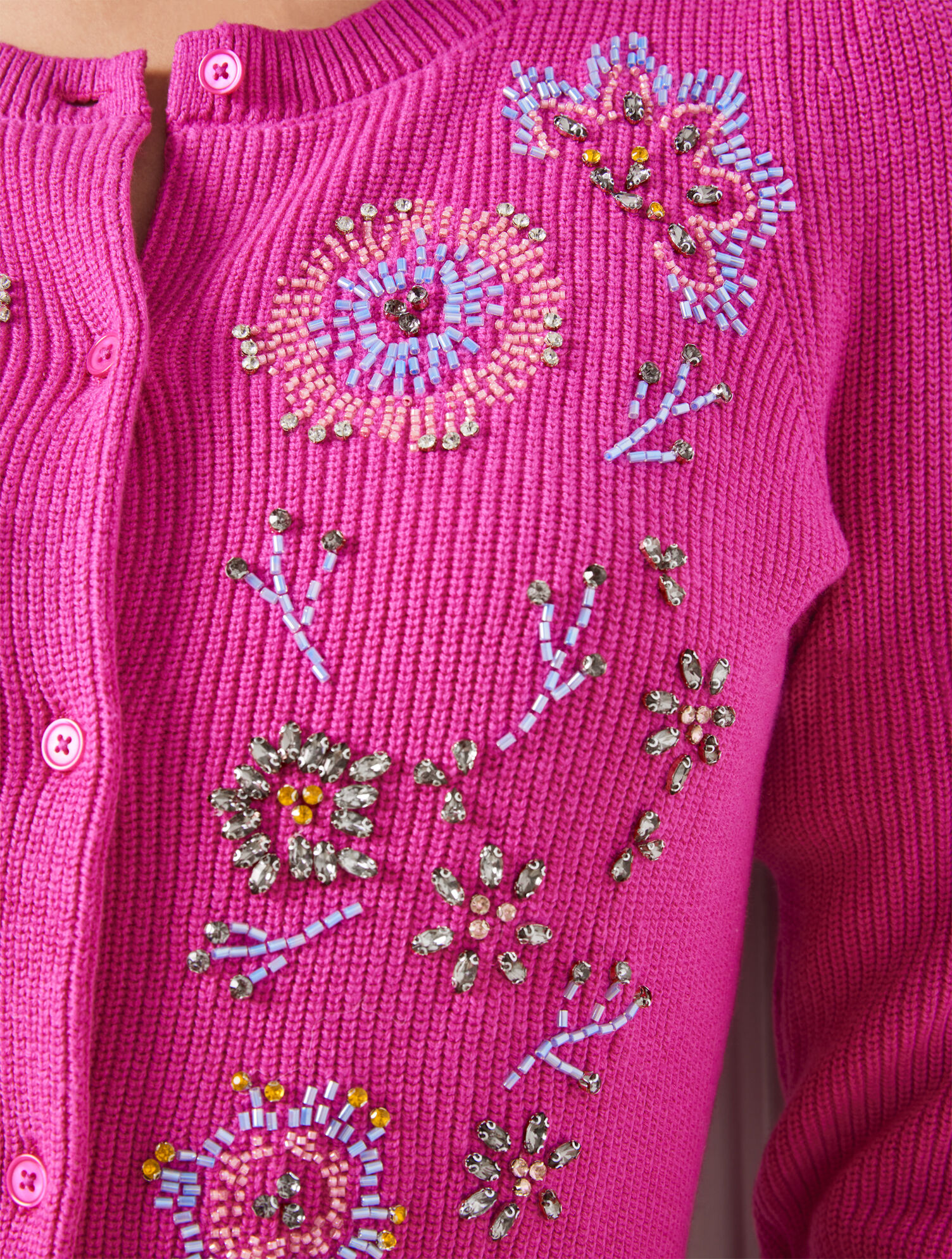 Floral Embellished Cardigan | Talbots