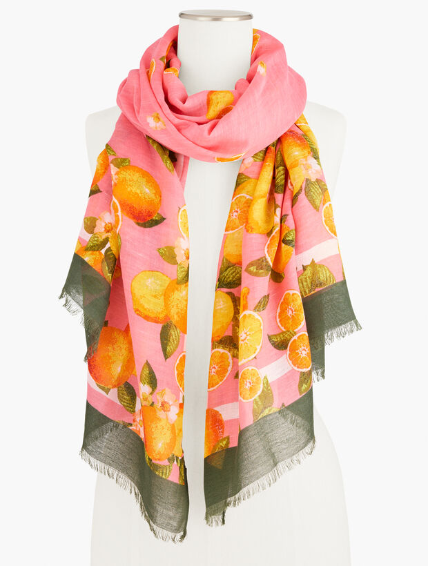 Lemons and Oranges Oblong Scarf | Talbots