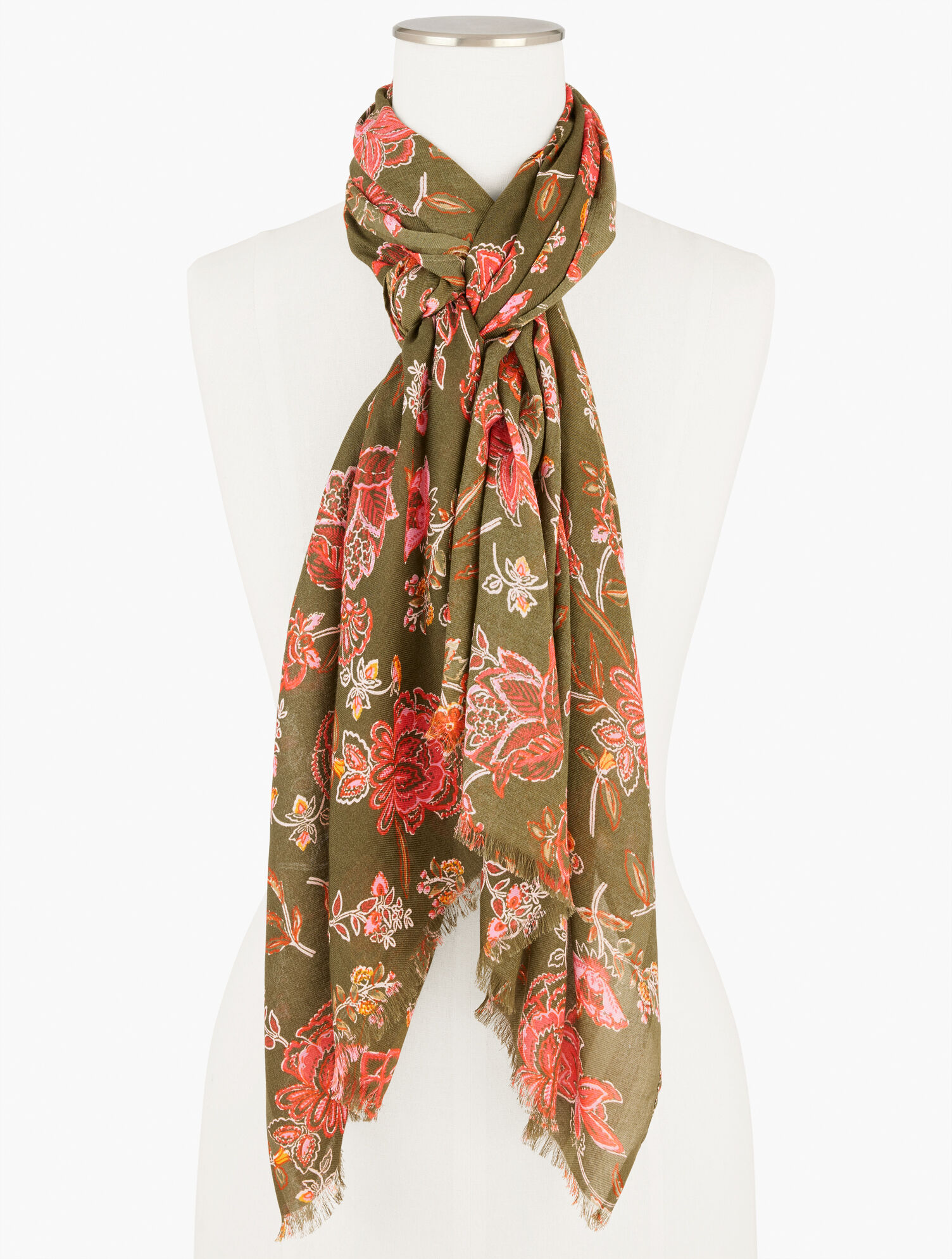 Grace Floral Oblong Scarf | Talbots