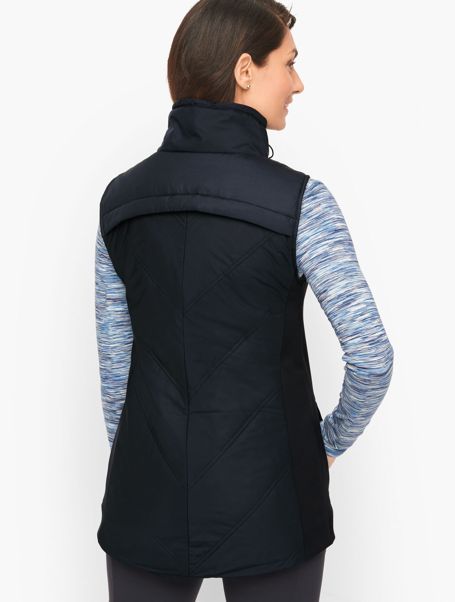 Chevron Quilted Vest | Talbots