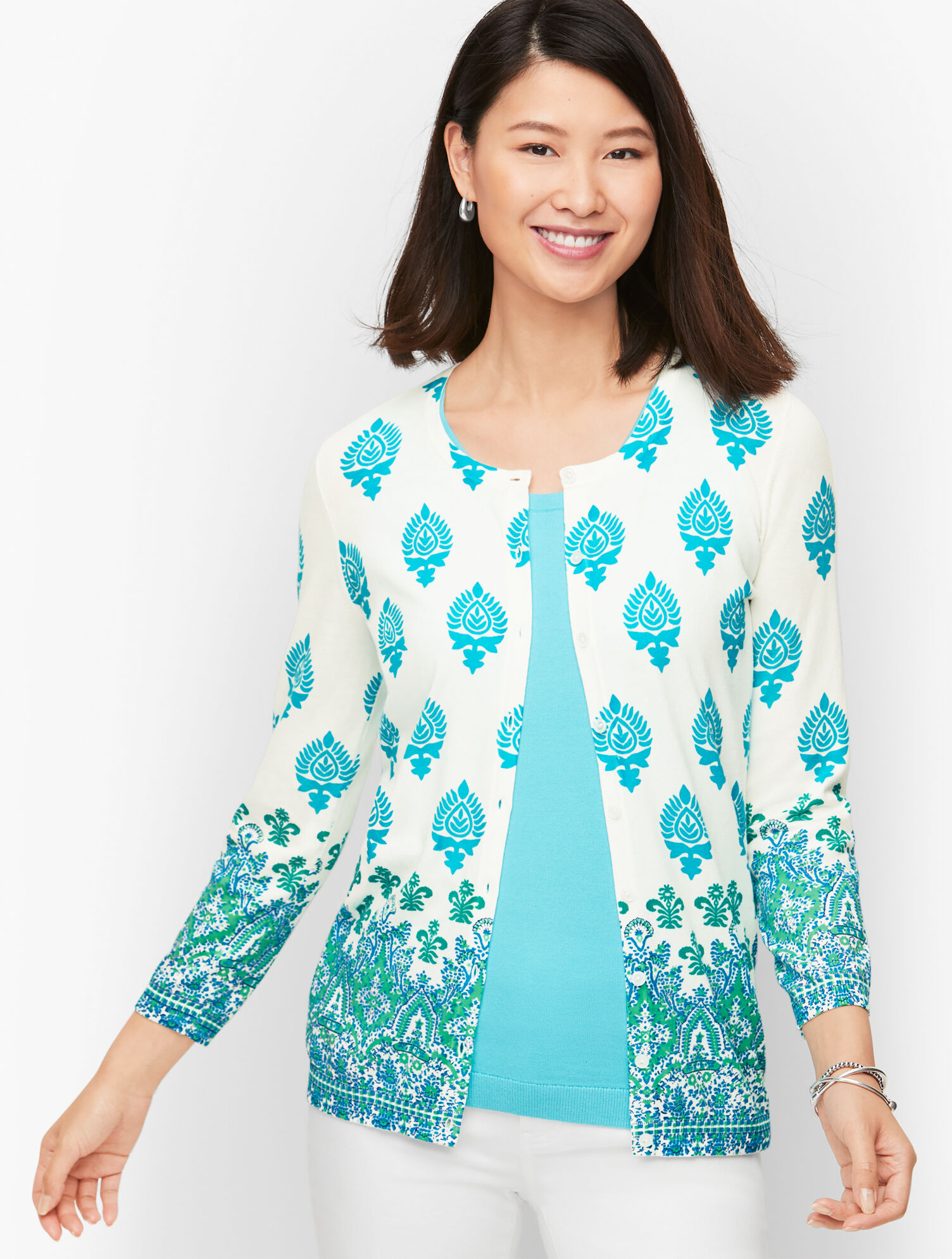 Charming Cardigan - Fantastic Foulard | Talbots