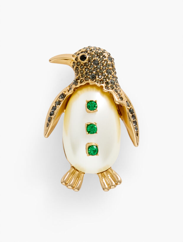 Embellished Penguin Brooch | Talbots