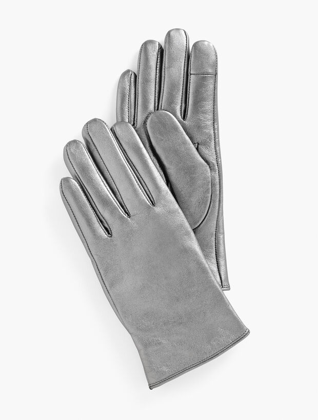 Metallic Leather Gloves | Talbots
