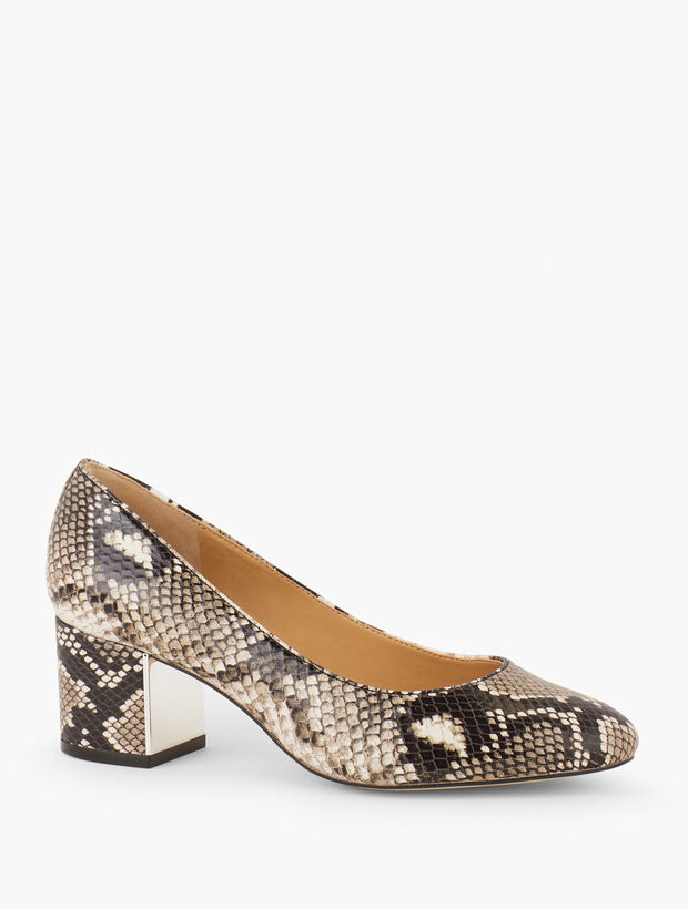 Isa Embossed Exotic Pumps | Talbots