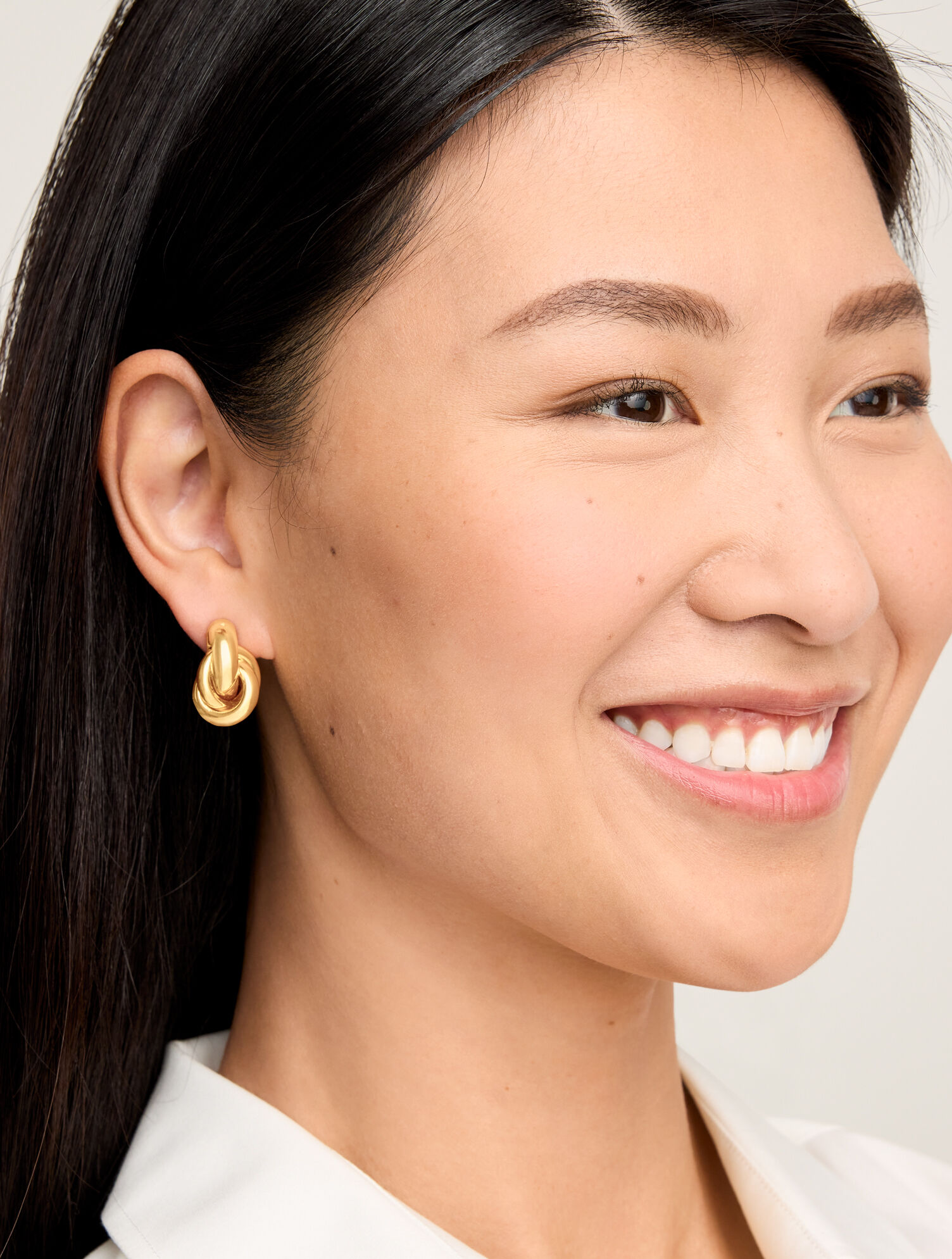Interlocking Hoop Earrings | Talbots