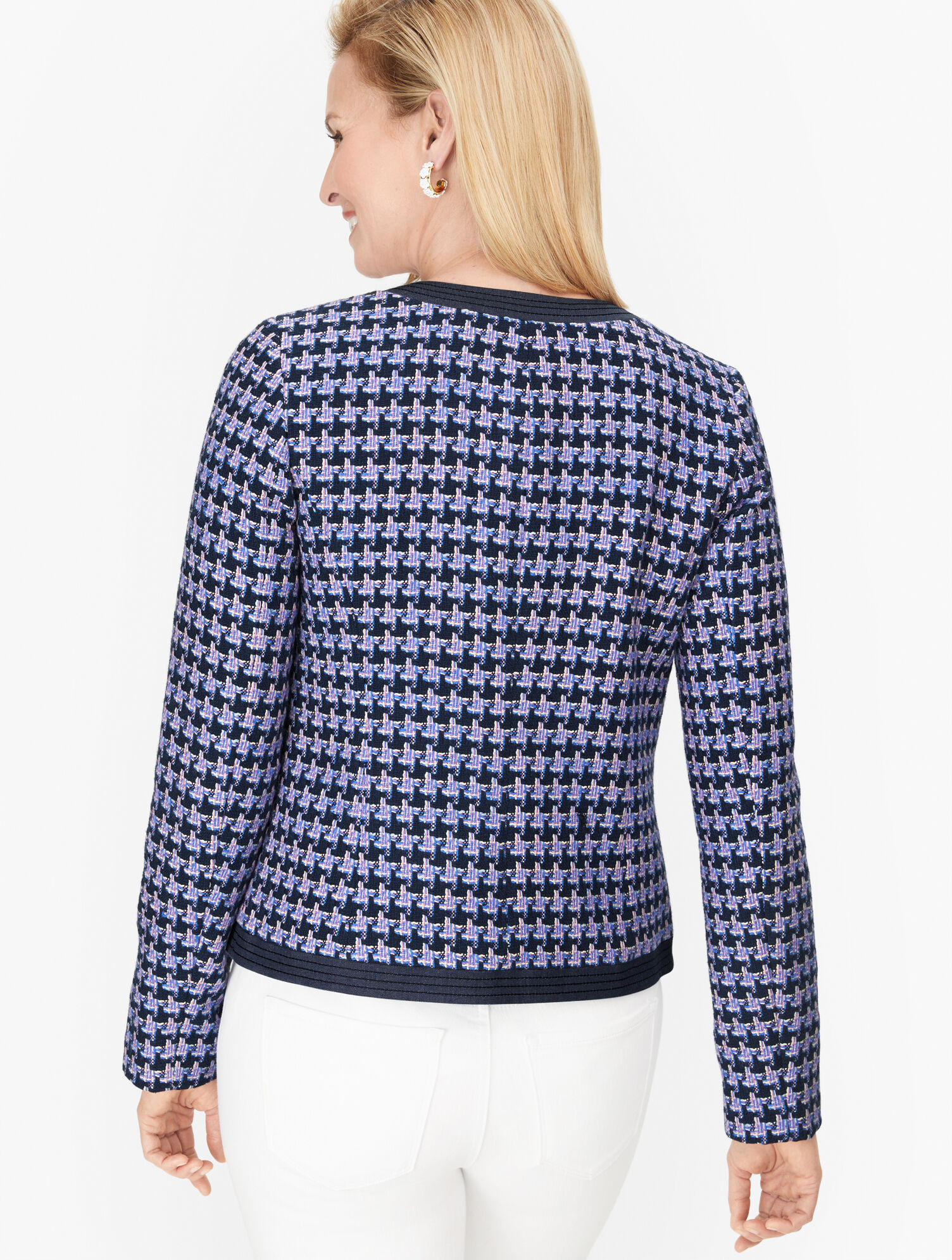 Tweed Denim Trim Jacket | Talbots