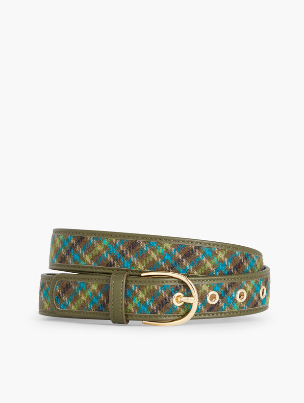Apple Plaid Belt | Talbots