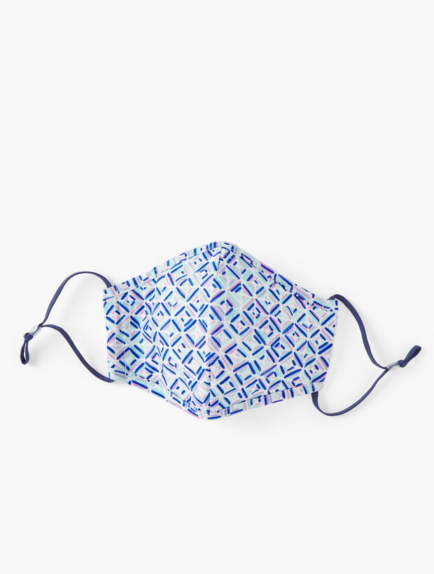 Watercolor Tile Face Mask | Talbots