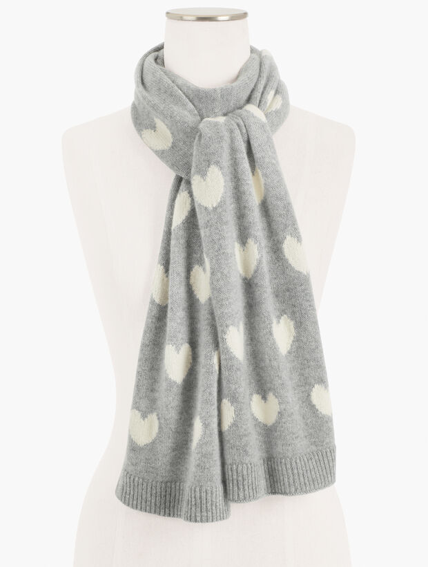 Cashmere Hearts Scarf | Talbots