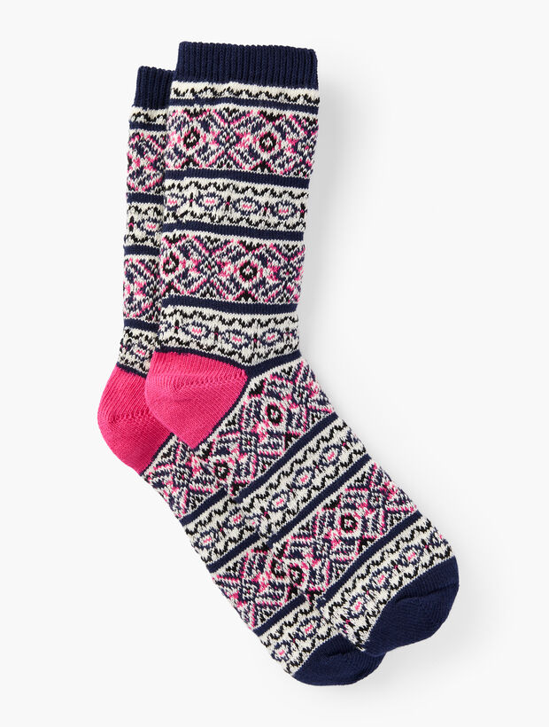 Fair Isle Pop Trouser Socks | Talbots