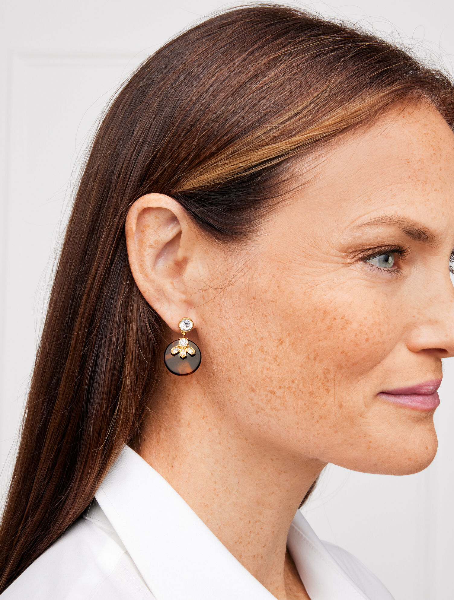 Tortoiseshell Crystal Earrings | Talbots