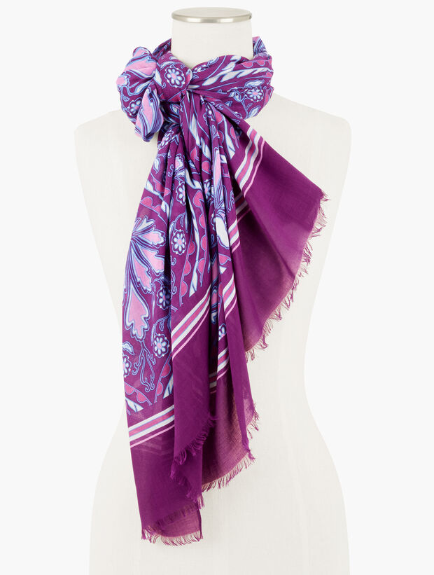 Floral Medallion Oblong Scarf | Talbots