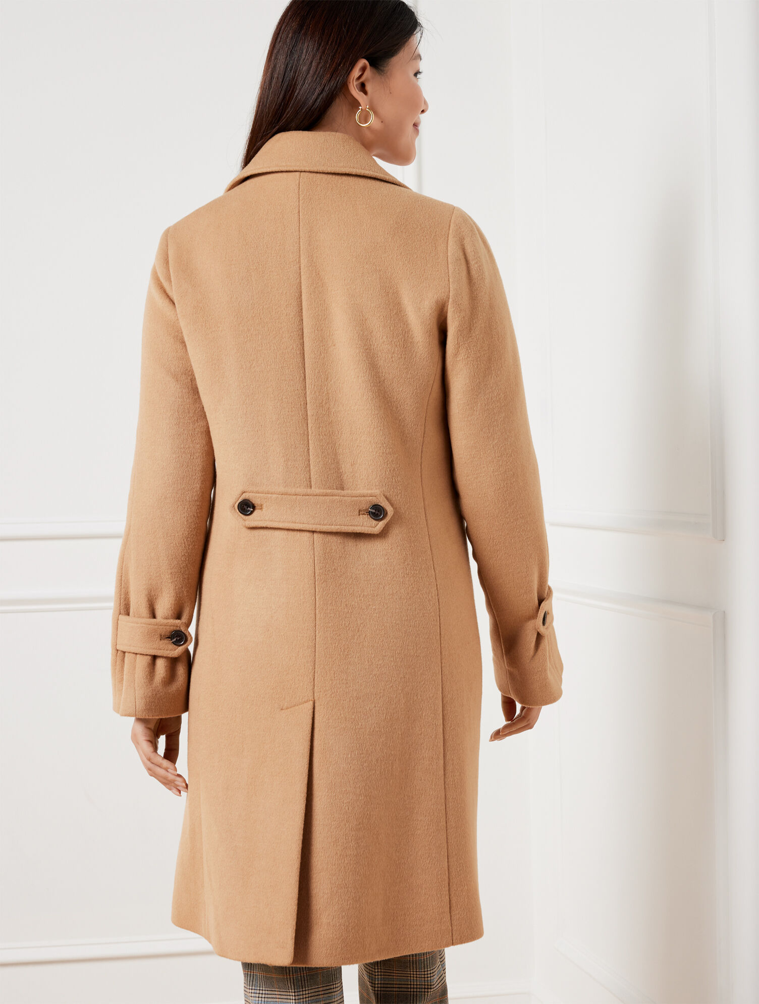 Double Breasted Wool Blend Coat | Talbots
