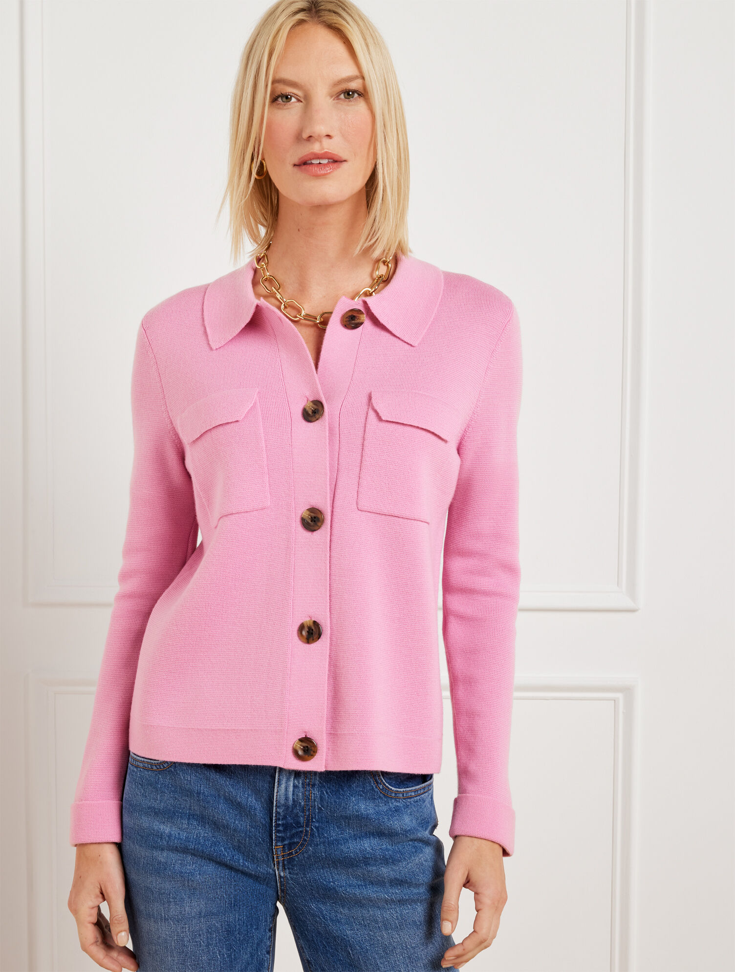 Milano Collar Wool Blend Jacket | Talbots