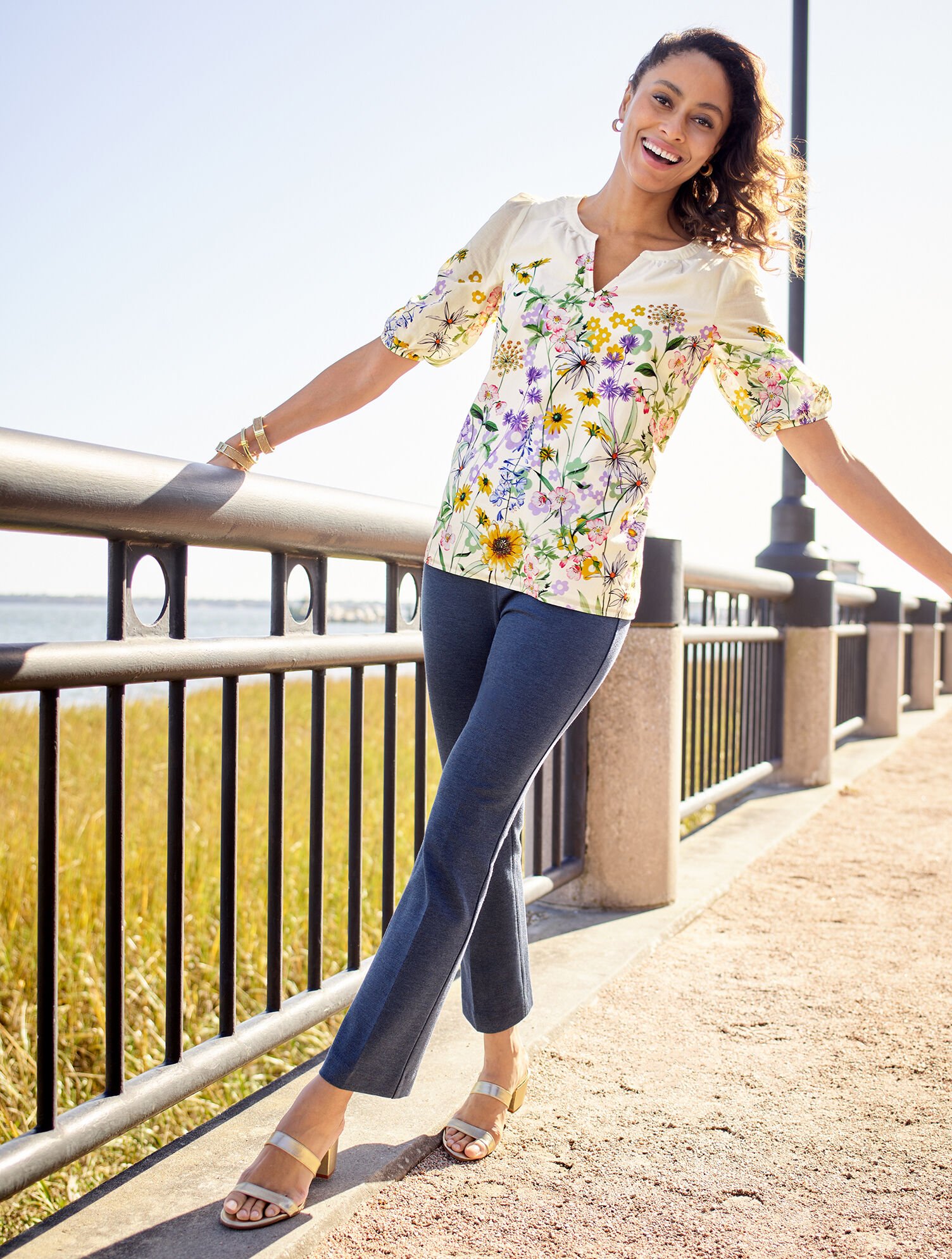 Talbots Montauk Pants - Denim Heather | Talbots