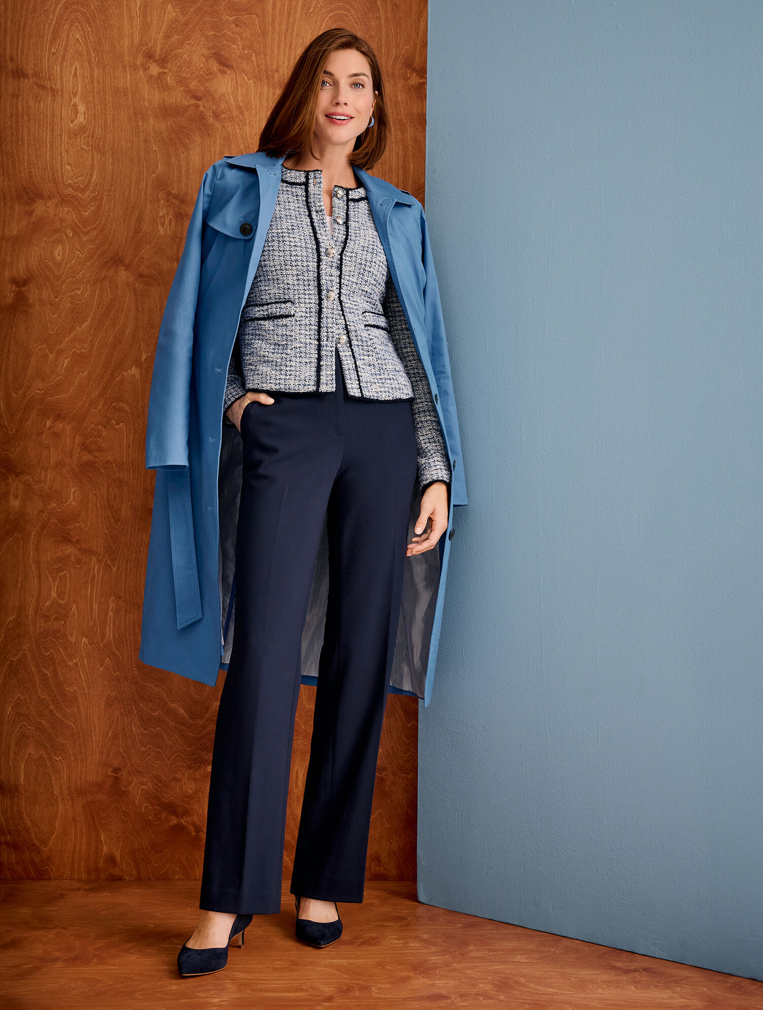 Smile Tweed Fringe Jacket | Talbots