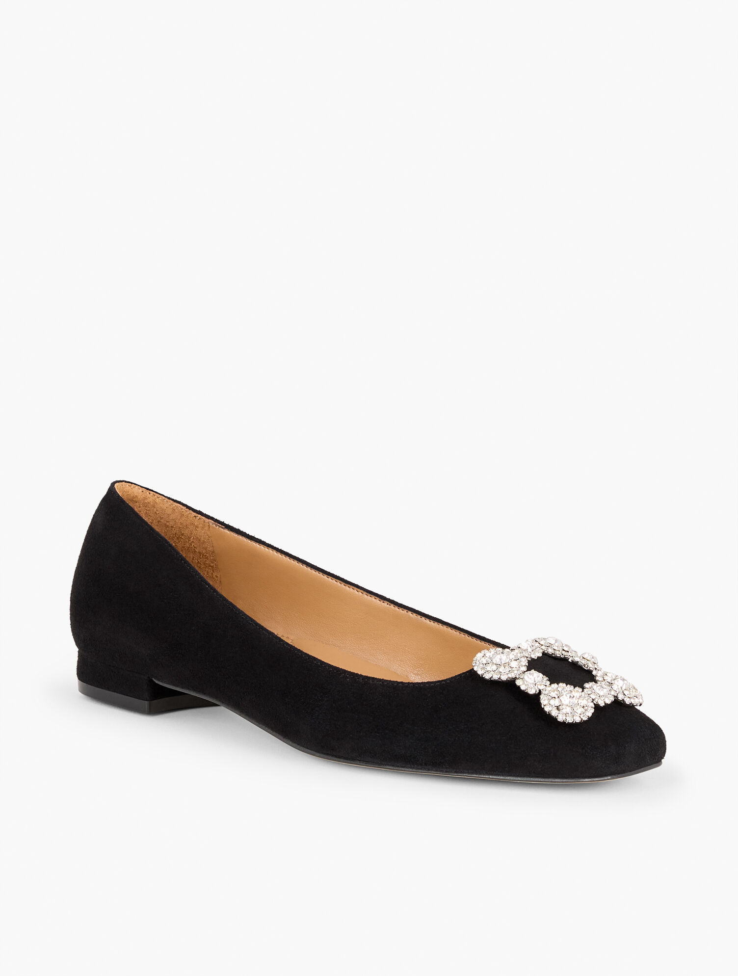 Sutton Embellished Suede Flats | Talbots