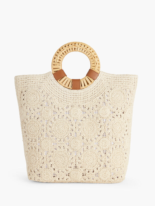 Crochet Round Handle Tote | Talbots