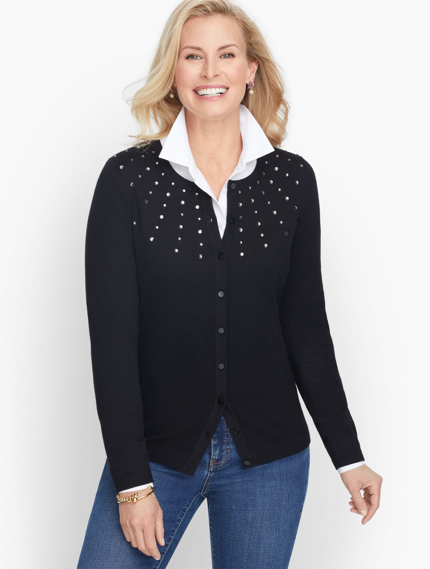 Charming Cardigan - Starburst Embellished | Talbots