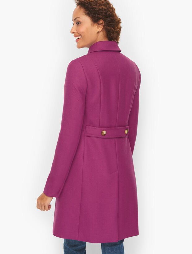 Double Twill Wool Feminine Coat | Talbots