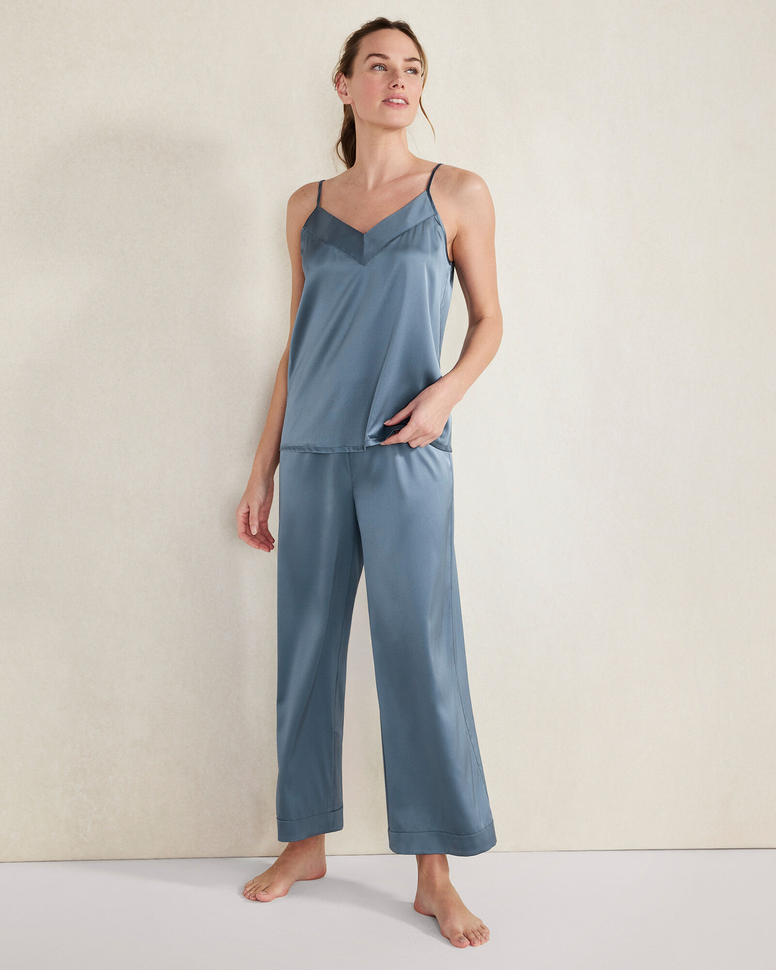 Washable Silk Double V Sleep Cami | Haven Well Within