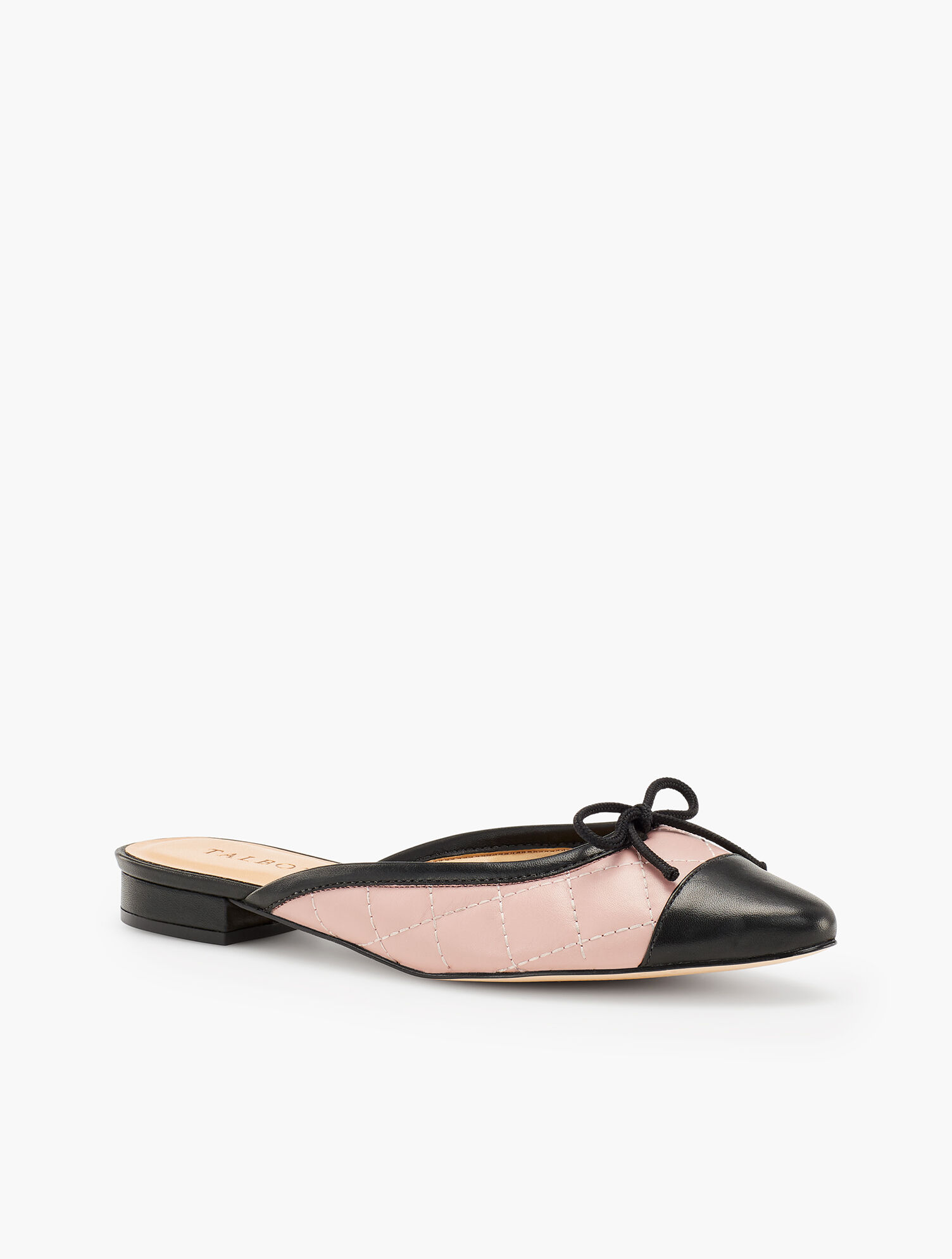 Edison Quilted Cap-Toe Mules - Nappa | Talbots