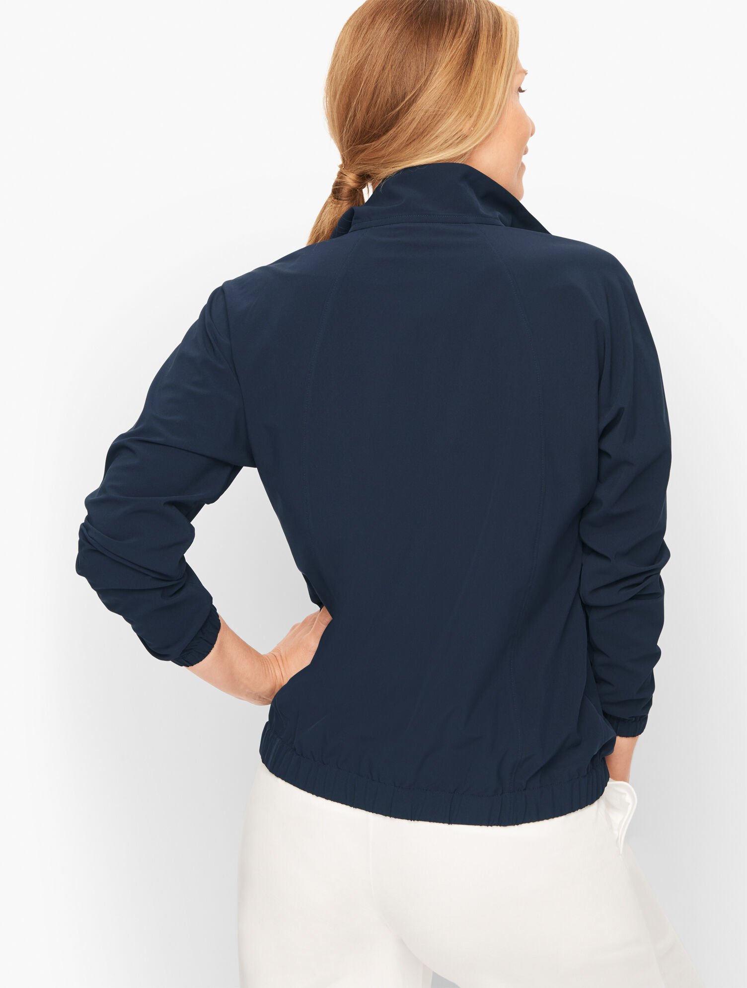 Lightweight Stretch Bomber Jacket | Talbots